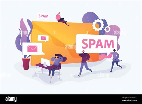 Spam Concept Vector Illustration Stock Vector Image And Art Alamy