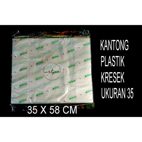 Jual Kantong Kresek Bening Ukuran 35 Isi 24 Pcs Shopee Indonesia