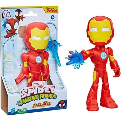 Hasbro Marvel Spidey Amazing Friends Supersized Iron Man Cm 22 F6164