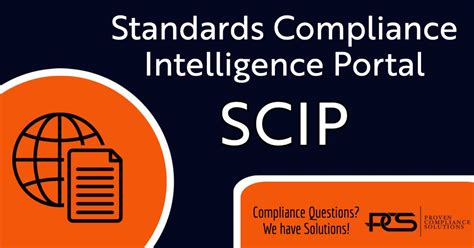 Proven Compliance Solutions Inc On Linkedin Scip Standards Compliance Intelligence Portal Pcs