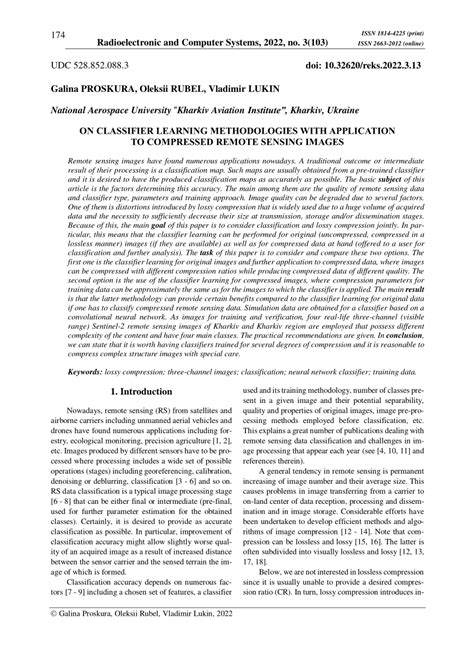 Pdf On Classifier Learning Methodologies With Application To