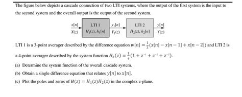Solved The Figure Below Depicts A Cascade Connection Of Two