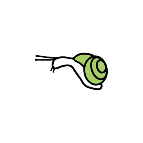 Premium Vector Snail Logo Template Vector Icon Illustration
