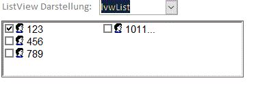 ListView Element Mit MS Access Programmieren Aero Software