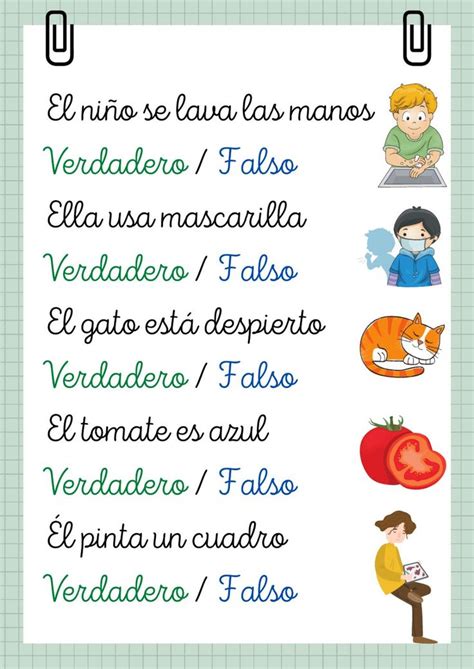 Verdadero O Falso Interactive Activity For 1º De Primaria
