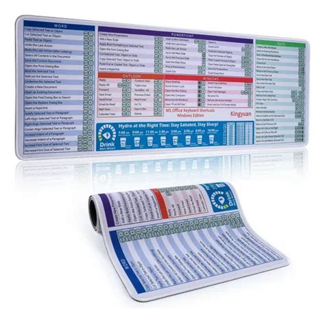 Teclas De Acceso Directo De Mousepad Kingyuan Excel Word Out Envío Gratis