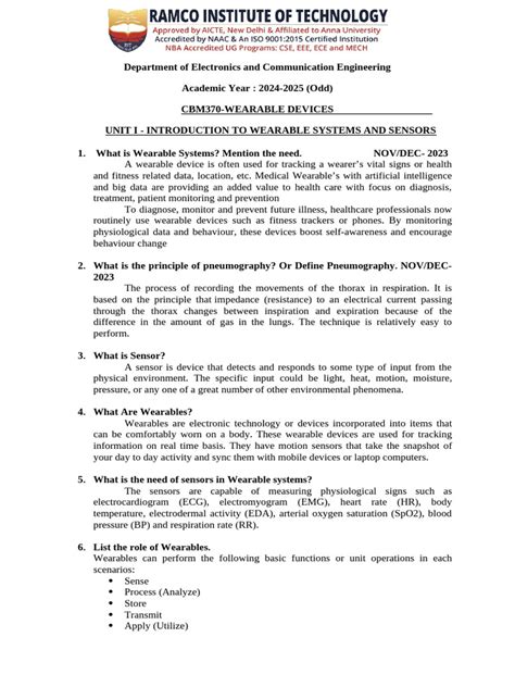 2 marks question bank pdf e textiles wearable technology
