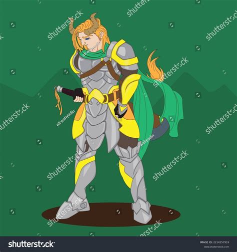 Vector Illustration Hero Fairly Tale Stock Vector Royalty Free