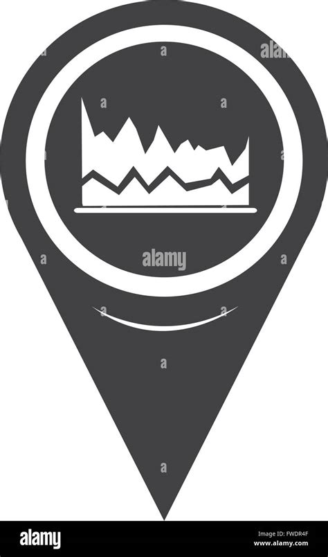 Map Pointer Graph Icon Stock Vector Image Art Alamy