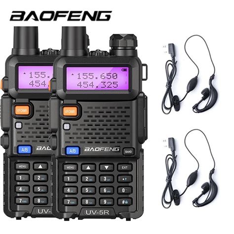 Baofeng Walkie Talkie Uv R Radio Bidireccional De Doble Banda Mhz Y Mhz