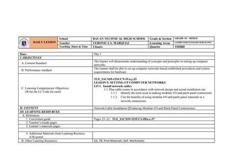 Tle Ict 10 Css Melc Unofficial Pdf