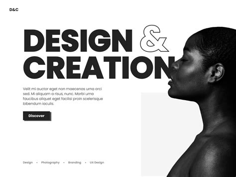 Hero Section For Designandcreation Portfolio Website Template By Kusa