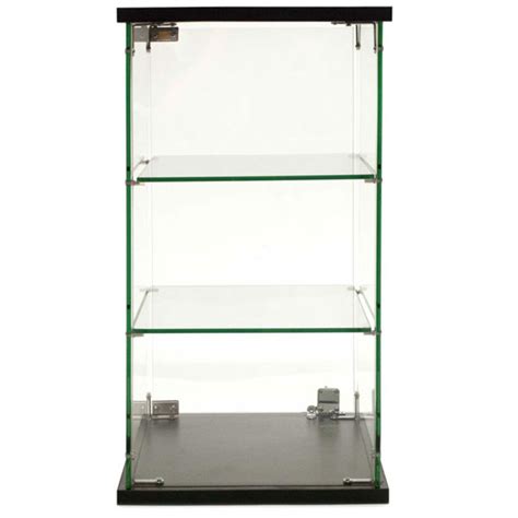 Fully Assembled Frameless Glass Countertop Display Case 13x13x24h
