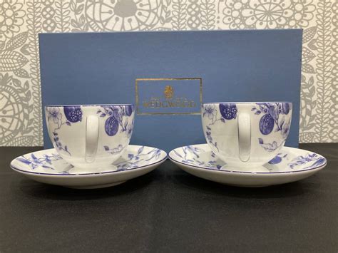 Yahooオークション 美品 Wedgwoodウエッジウッドblue Plumブルー