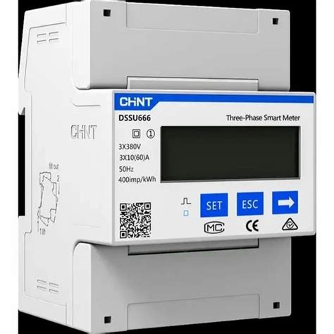 Chint Dtsu666 Three Phase Din Rail Meter At ₹ 1500 Piece Din Rail