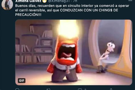Arriesgadas vueltas en U desorden y memes así fue el primer día con el carril reversible en