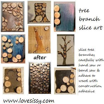 Many Ideas For Using Tree Branch Slices Pieces To Make Unique DIY Art