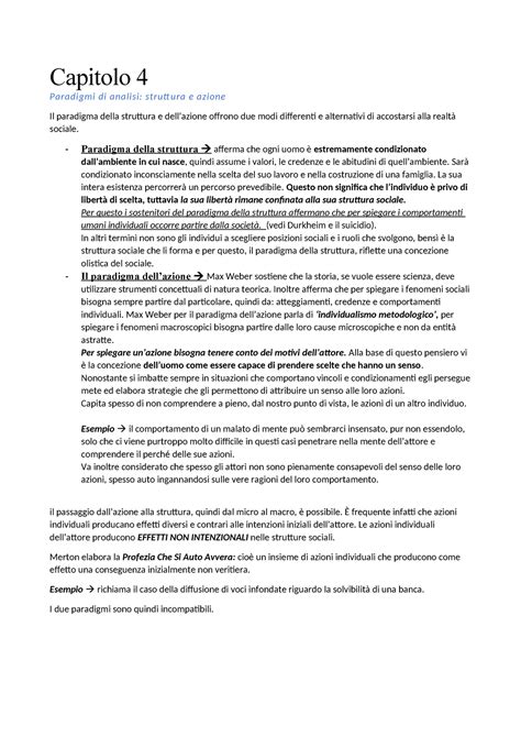 4 Capitolo Riassunto Incontro Con La Sociologia Capitolo 4