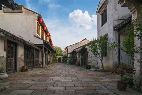 Zhouzhuang 고대 도시 쑤저우시 장쑤성 중국의 고대 건축 및 관광 풍경 0명에 대한 스톡 사진 및 기타 이미지 0명