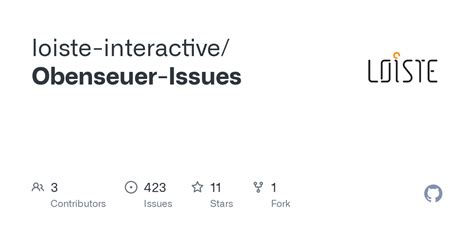 Github Loiste Interactiveobenseuer Issues