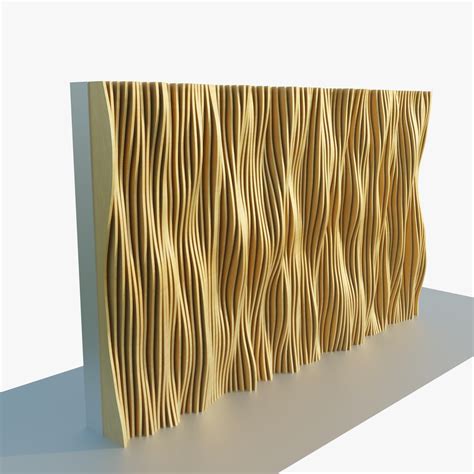 Parametric Slices Wall D Model Turbosquid
