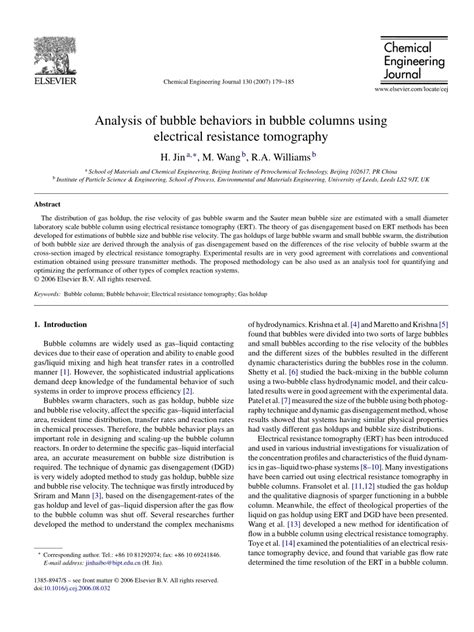 Pdf Analysis Of The Rise Velocity Of Bubble Swarm And Sauter Mean
