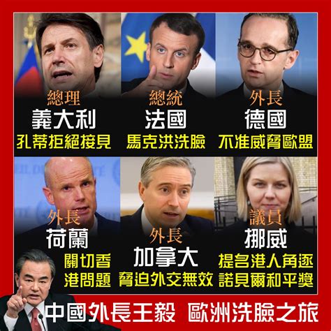抓到了！這梗很綠 中國出巡歐洲五國，卻四處碰壁，訪【義大利】遭總理孔蒂拒絕接見，訪【法國】總統遭馬克洪當場洗臉，訪 Facebook