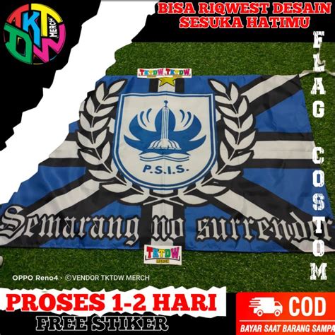 Jual Bendera Psis Semarang Murah Ready Stok Banyak Siap Kirim Psis