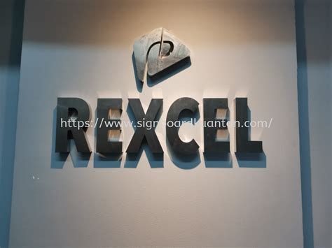 Rexcel 3d Led Backlit Signage Signboard At Kuala Rompin Outdoor 3d Led