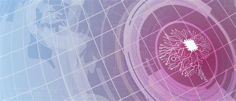 Abstract Human Brain Artificial Intelligence Technology Science