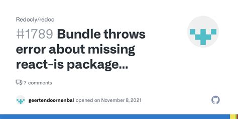 Bundle Throws Error About Missing React Is Package Missing · Issue