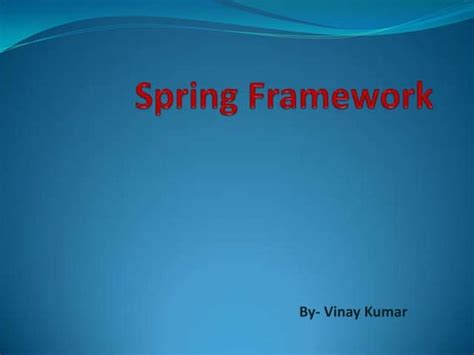 Spring Framework Petclinic Sample Application Ppt Spring Framework Petclinic Sample Application Ppt