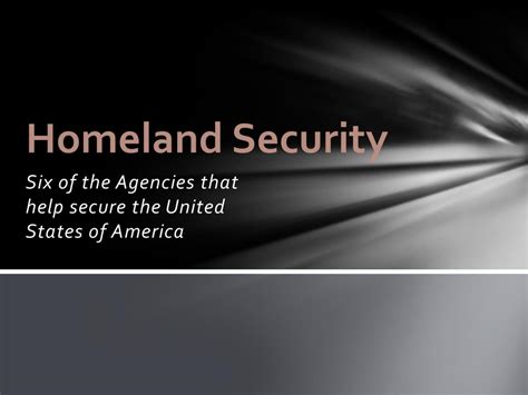 PPT Homeland Security PowerPoint Presentation Free Download ID