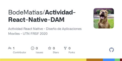 GitHub BodeMatias Actividad React Native DAM Actividad React Native