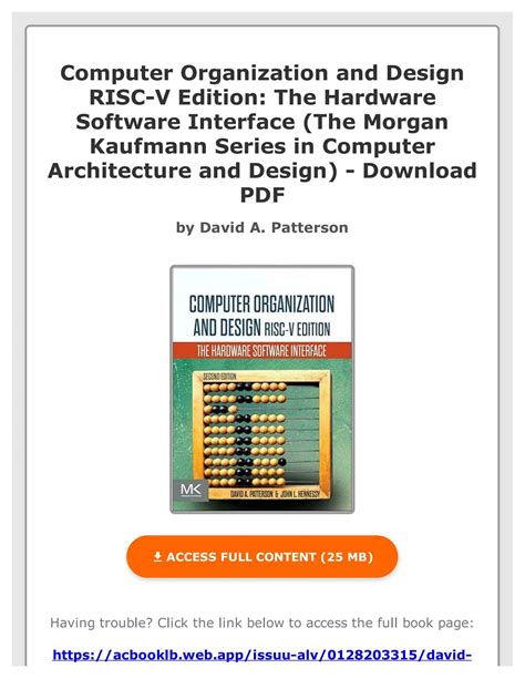 Pdf Computer Organization And Design Risc V Edition The Hardware