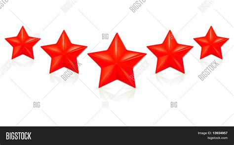 Red Five Stars Vector And Photo Free Trial Bigstock