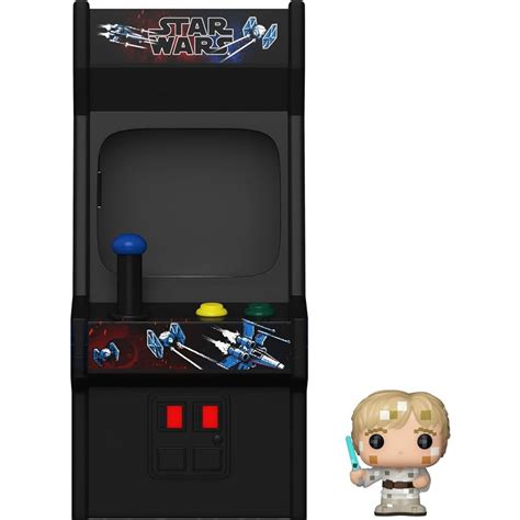 Figura Funko Bitty Pop Arcade Star Wars Luke 8 Bit Arcade Display