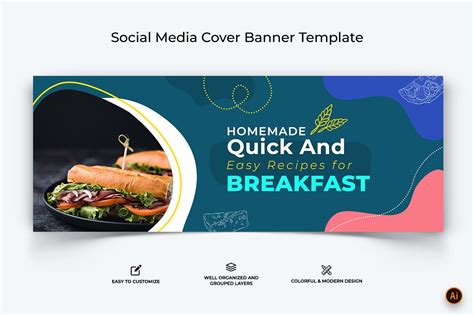 Food Restaurant Facebook Cover Banner Graphic By 3djagan Creative Fabrica