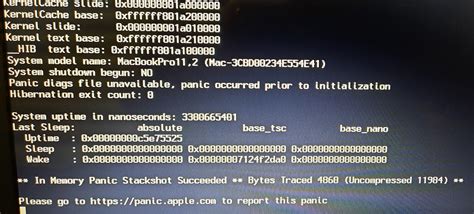 Big Sur In Memory Panic Stackshot Succeeded Hatası osxinfo net Hackintosh Türkiye Destek