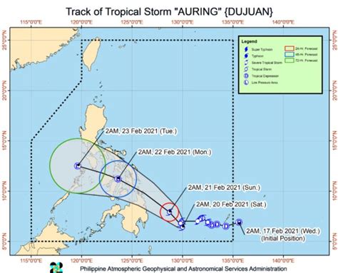 Bagyong Auring Pagasa Weather Update February 20 2021