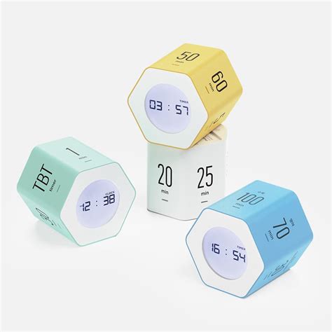 Mooas Multi Hexagon Timer Clock Digital Clock Alarm Timer Pomodoro Rotating Flip Timer Display