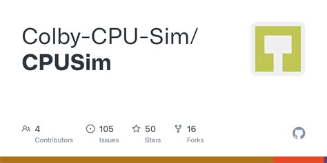 GitHub Colby CPU Sim CPUSim
