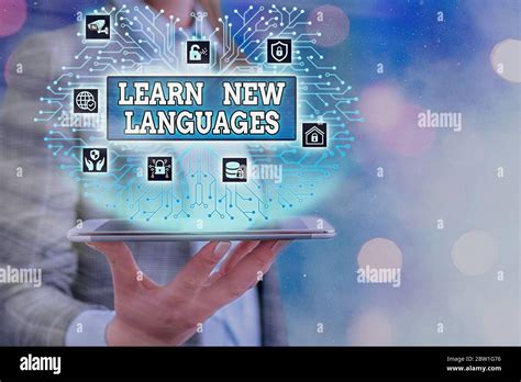 Conceptual Hand Writing Showing Learn New Languages Concept Meaning