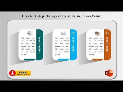 How To Create Steps Infographic Slide In PowerPoint YouTube