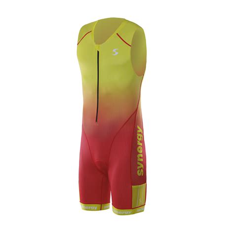 Synergy Triathlon Tri Suit Mens Elite Sleeveless Trisuit
