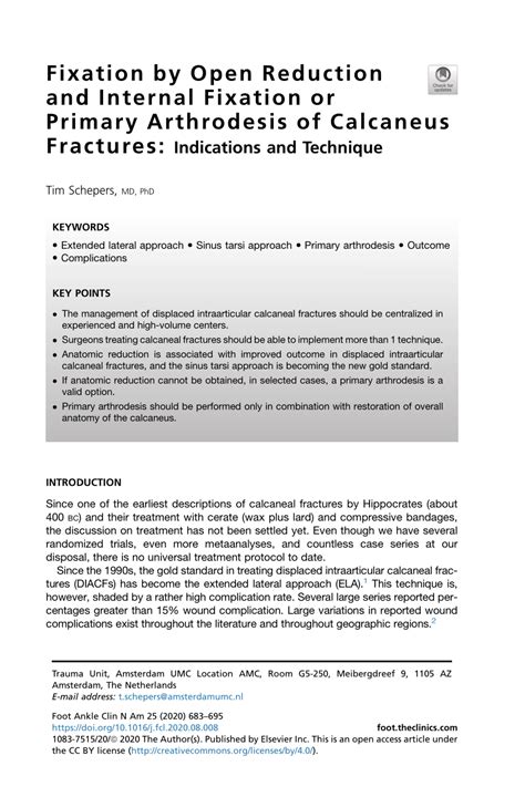 Pdf Fixation By Open Reduction And Internal Fixation Or Primary