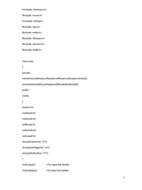train reservation syatem pdf computer programming software