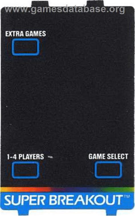 Super Breakout Atari 5200 Games Database