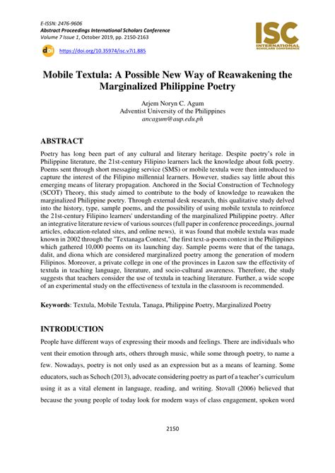 Pdf Mobile Textula A Possible New Way Of Reawakening The