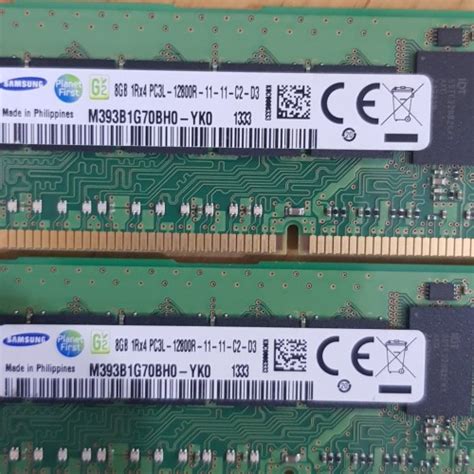 Jual Ram Ecc Server Samsung Pc3l 8gb Ddr3l 12800r 1600mhz Udimm Ecc Memory Kota Surabaya